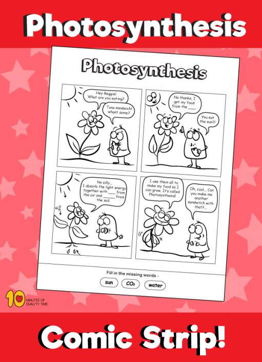 Photosynthesis Comic Strip – 10 Minutes of Quality Time