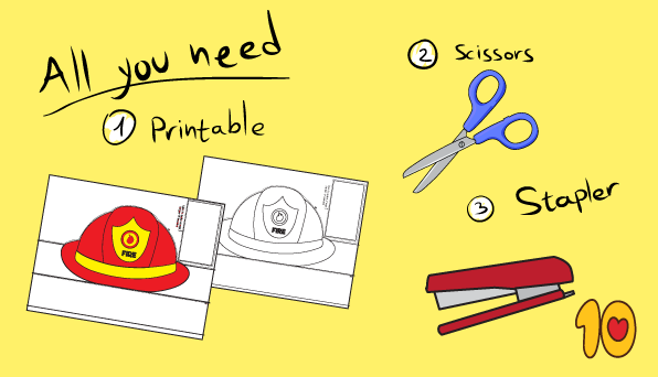 Firefighter Hat Template