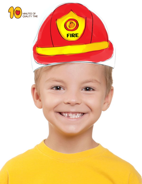 Fireman Hat Template 10 Minutes Of Quality Time