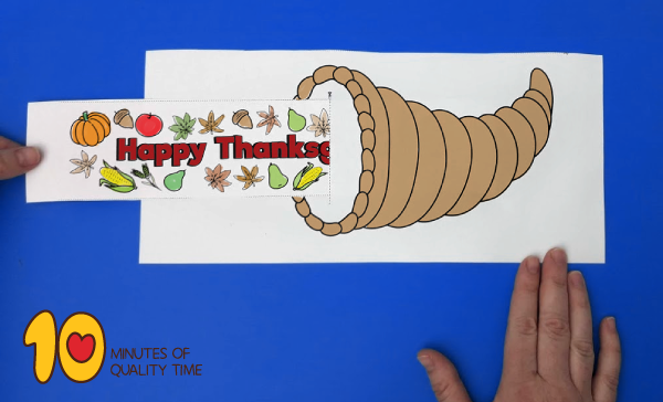 Cornucopia Printable Craft – Happy Thanksgiving – 10 Minutes of Quality ...