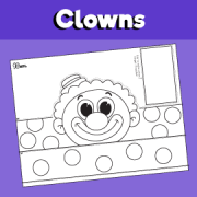 Clown Pattern Worksheet – 10 Minutes of Quality Time