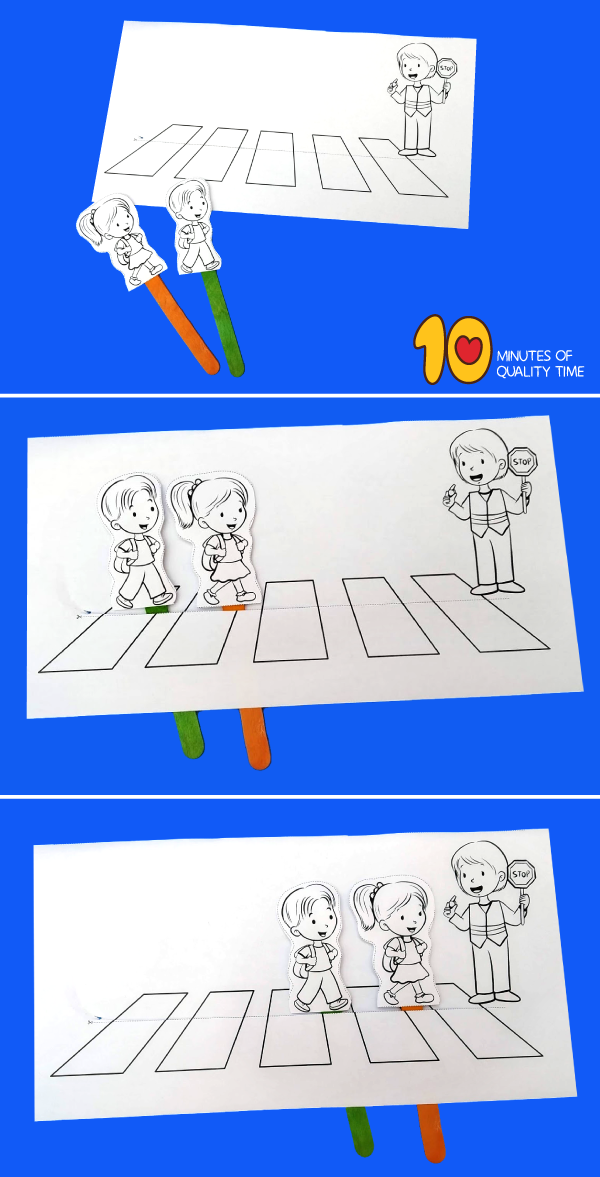 Road Safety Craft Use Crosswalks 10 Minutes Of Quality Time