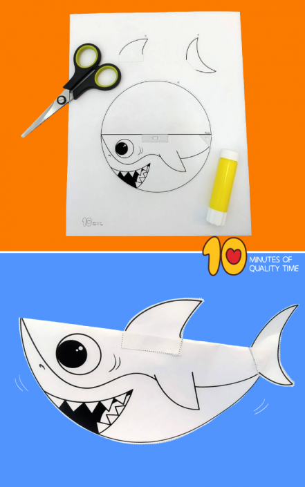 Rocking Shark Craft – 10 Minutes of Quality Time