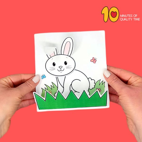 Cut and Paste Bunny Craft – 10 Minutes of Quality Time