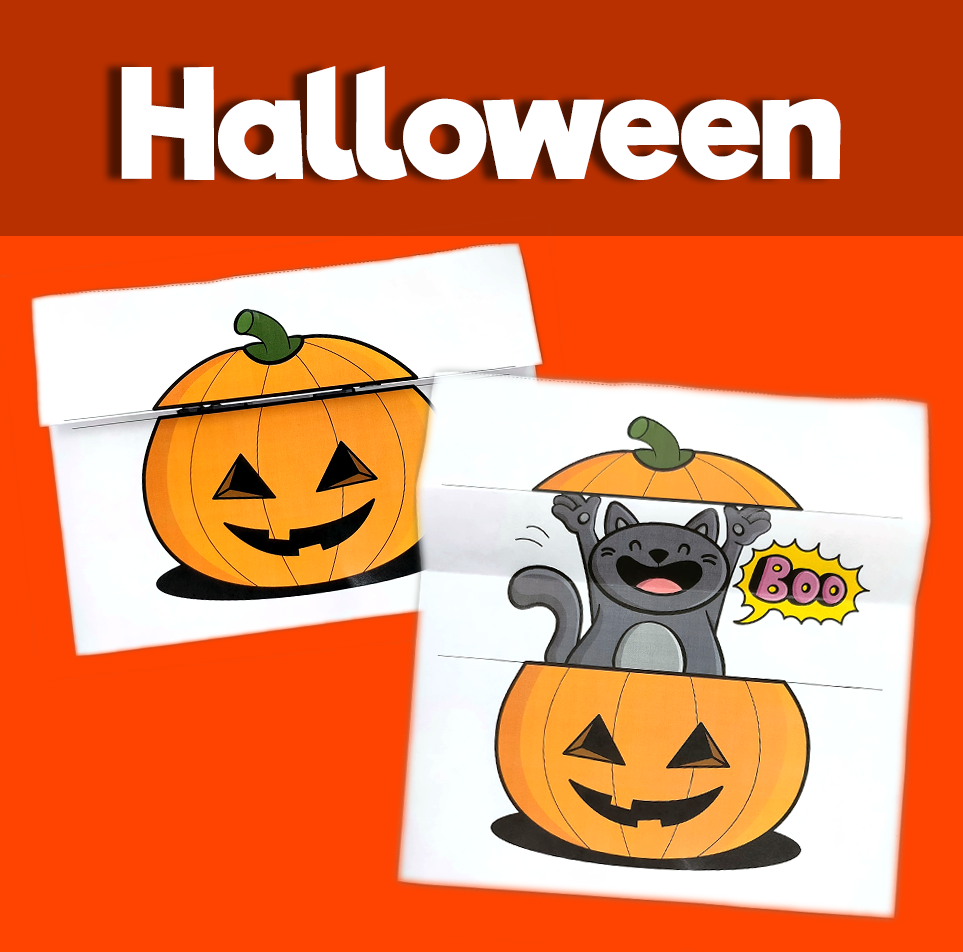 Black Cat in Pumpkin Halloween Craft – 10 Minutes of Quality Time