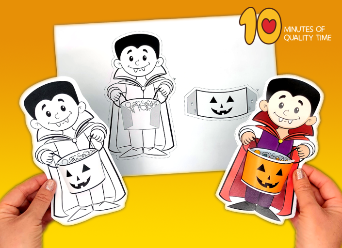 Vampire Trick or Treat Craft – 10 Minutes of Quality Time