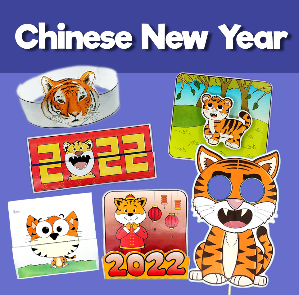 Chinese New Year 2022 Year of the Tiger - 6 Crafts – 10 Minutes of ...