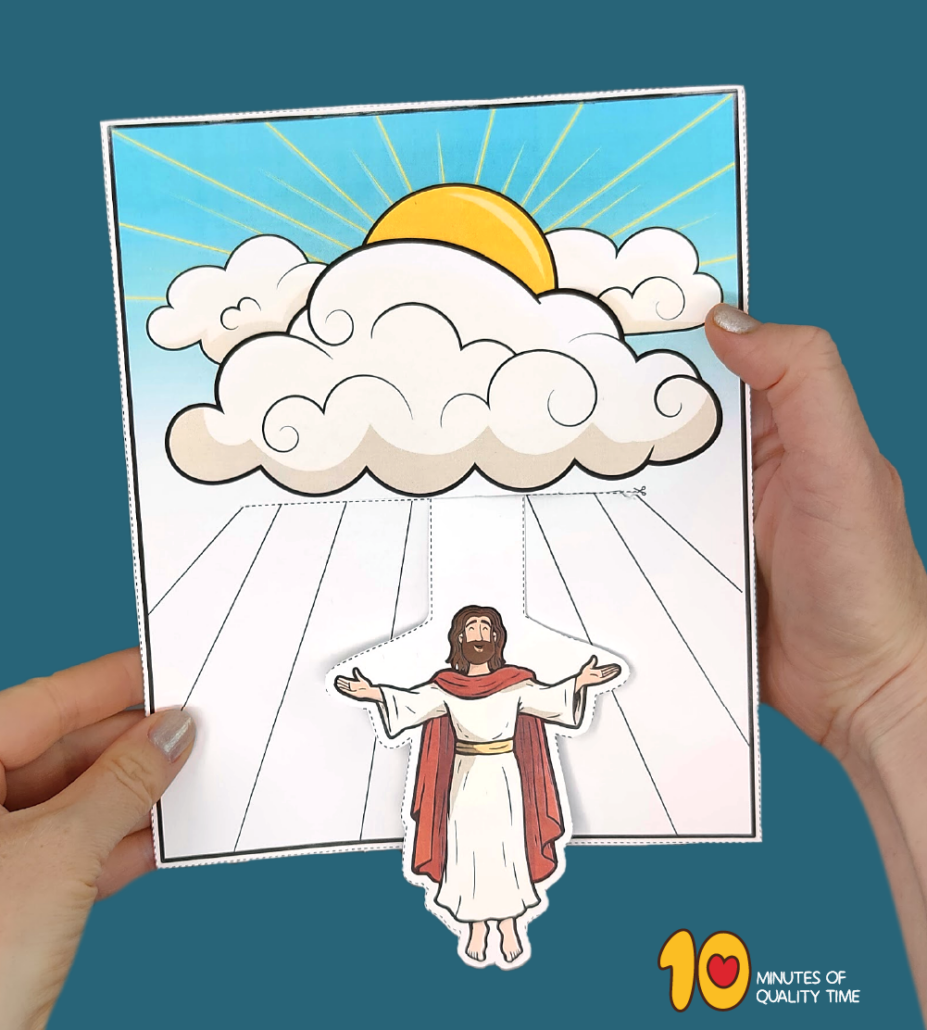 The Ascension of Jesus Craft – 10 Minutes of Quality Time