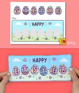 Happy Easter Cut and Paste Craft – 10 Minutes of Quality Time