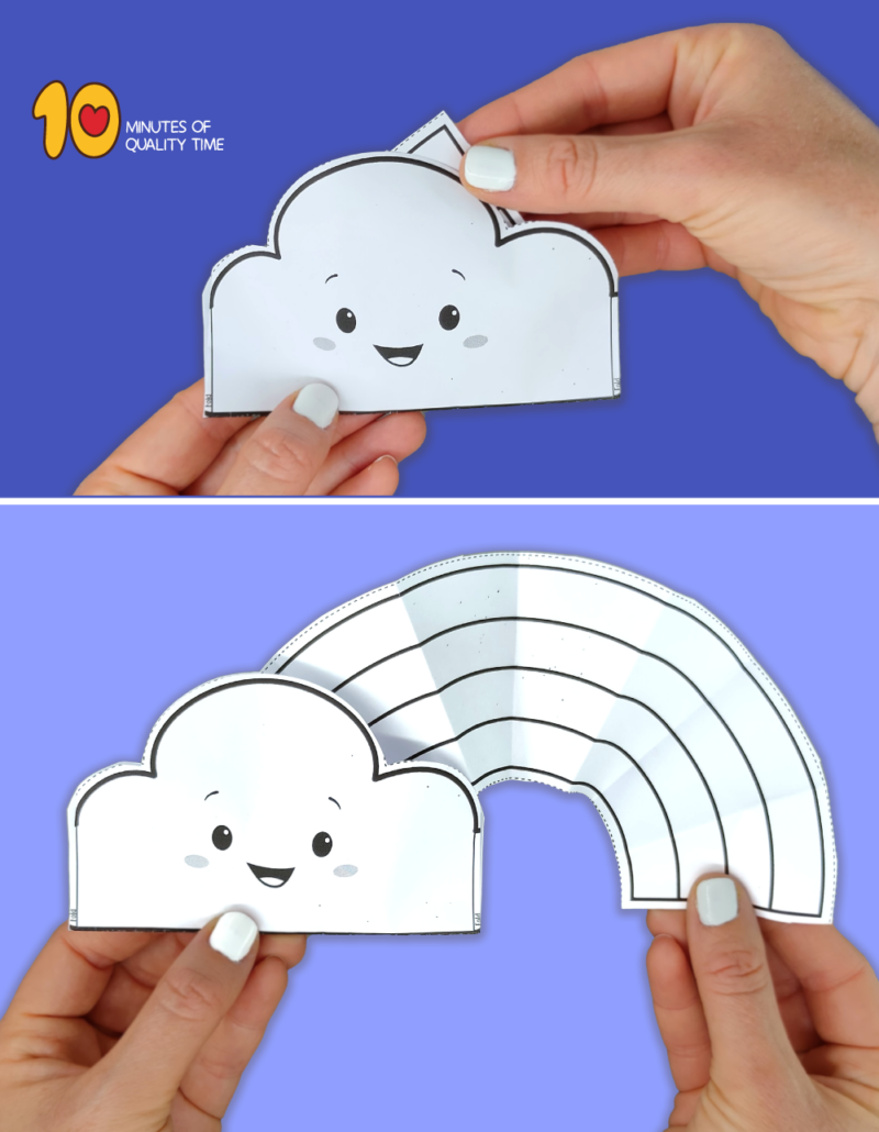 Rainbow Cloud Craft – 10 Minutes of Quality Time