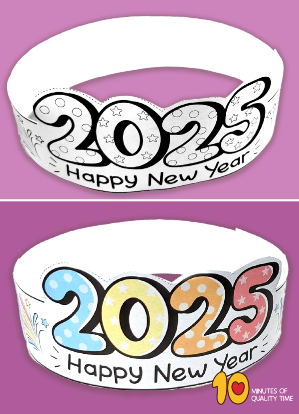2025 Printable Headband Hat Craft – 10 Minutes of Quality Time