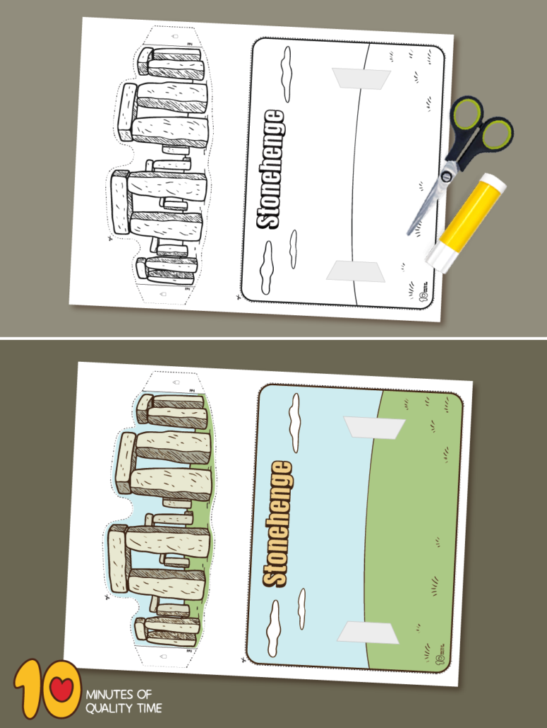Stonehenge 3D Craft – 10 Minutes of Quality Time