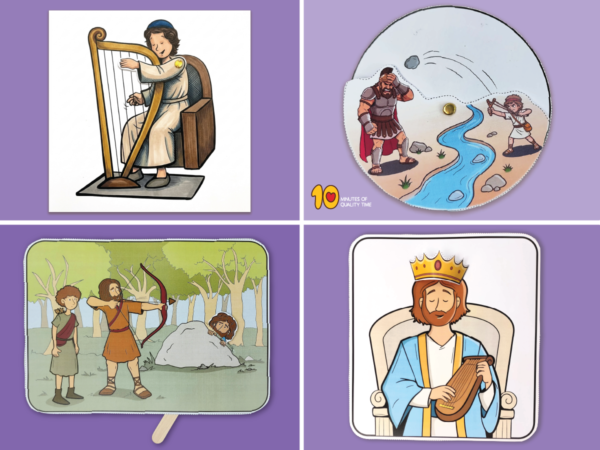 David Bible Crafts for Sunday School Kids + Free Coloring Page – 10 ...